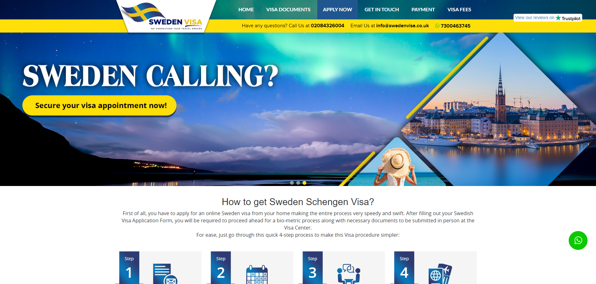 Sweden Visa Application form UK for Sweden Online Now